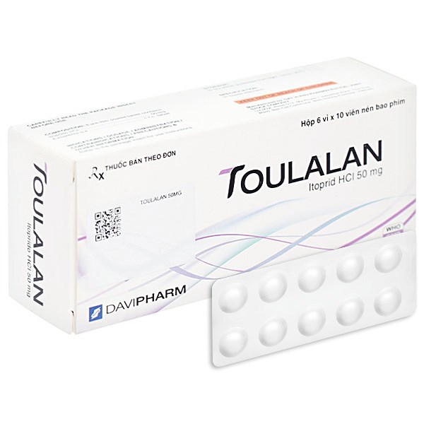 Toulalan 50mg trị triệu chứng dạ dày - ruột như chướng bụng, chán ăn (6 ...