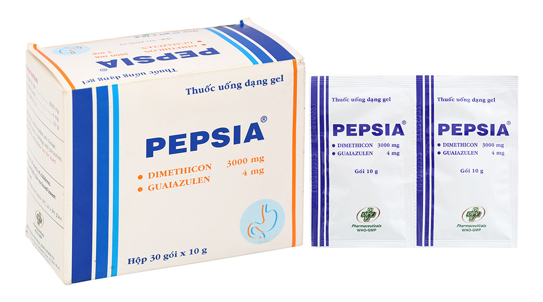 Gel uống Pepsia trị chứng đầy hơi, ợ nóng (30 gói x 10g) - 08/2024 ...