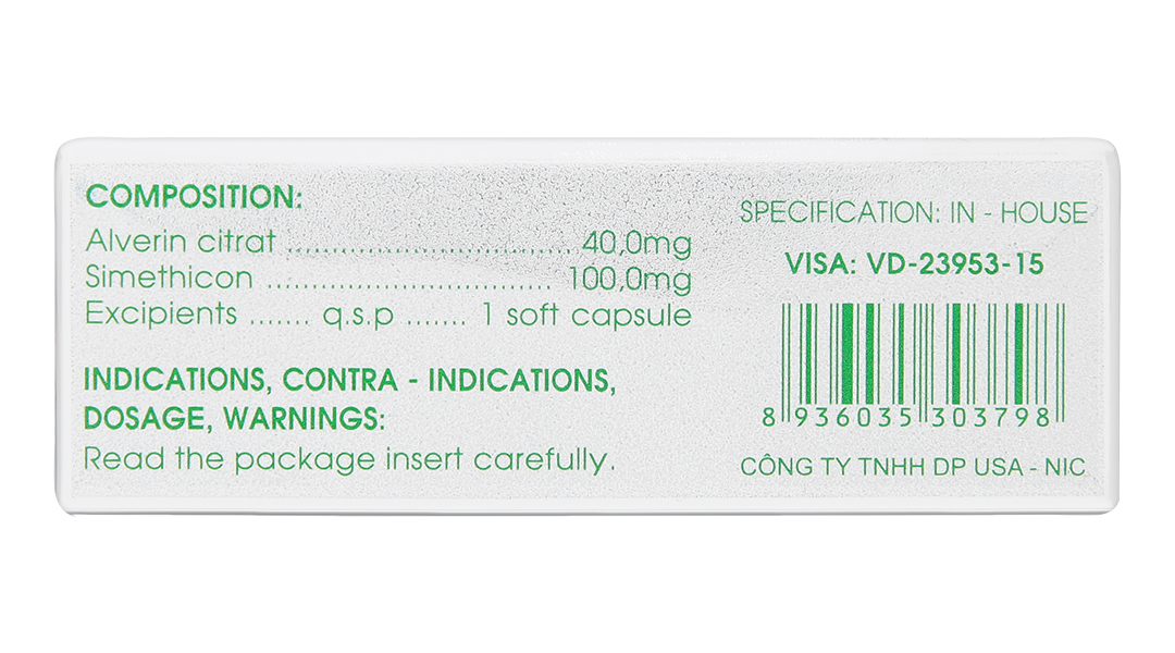 Simenic trị triệu chứng đau do rối loạn chức năng đường tiêu hóa, đường ...