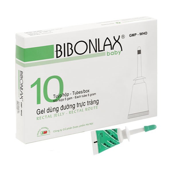 Gel bơm trực tràng Bibonlax Baby trị táo bón (10 tuýp x 5g) - 11/2024 ...