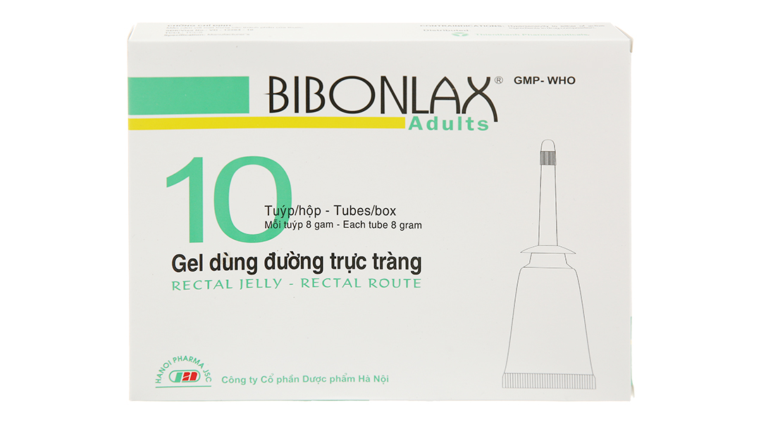 Gel bơm trực tràng Bibonlax Adults trị táo bón (10 tuýp x 8g) 03/2023 ...