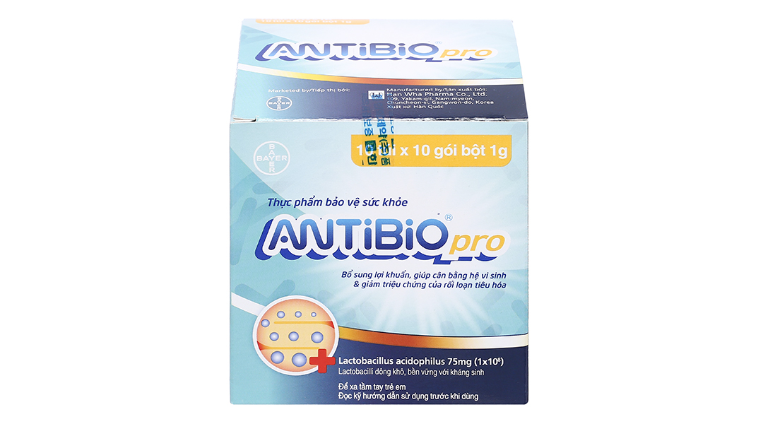 Men vi sinh Antibio Pro bổ sung lợi khuẩn hộp 100 gói 03/2023 ...