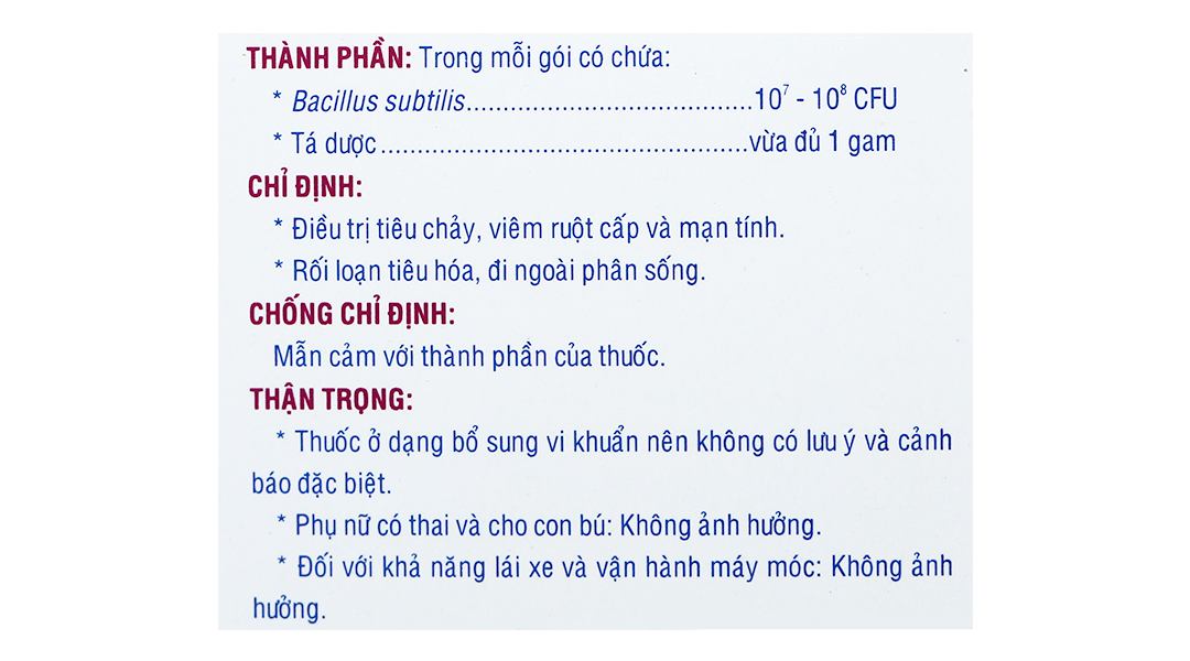 Men vi sinh sống Biosubtyl-II hộp 25 gói-Nhà thuốc An Khang