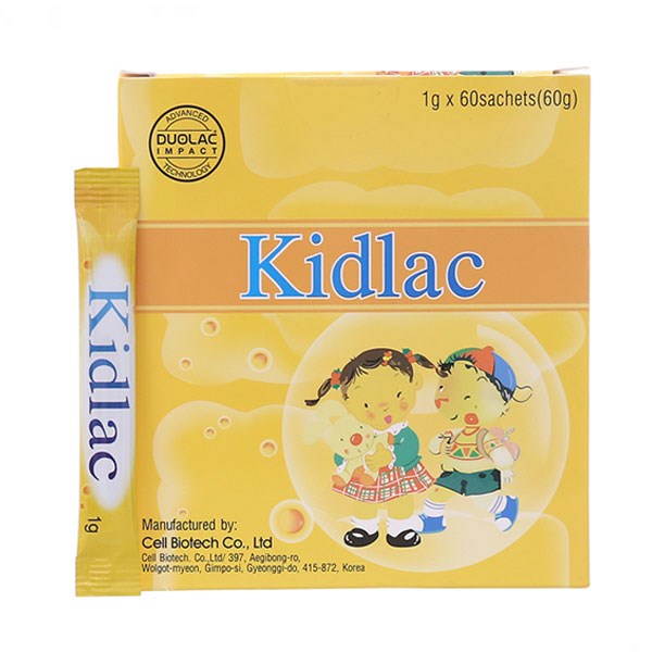 Kidlac bổ sung lợi khuẩn, trợ tiêu hóa hộp 60 gói x 1g - 10/2024 ...