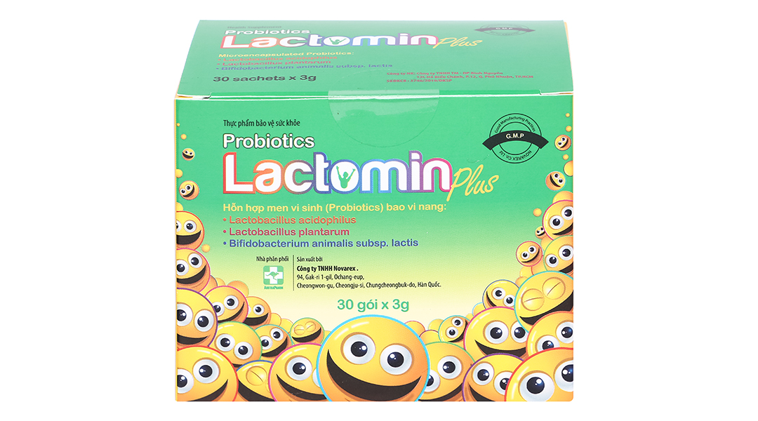 Cốm vi sinh Probiotics Lactomin Plus bổ sung lợi khuẩn hộp 30 gói x 3g ...