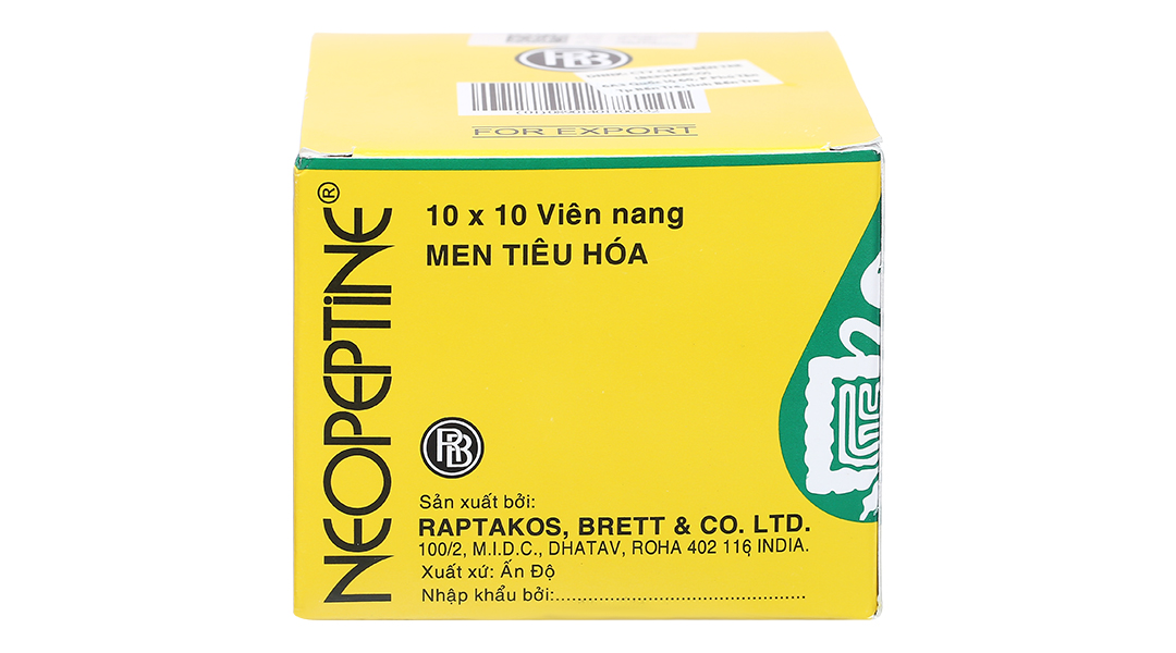 Men tiêu hóa Neopeptine hộp 100 viên-Nhà thuốc An Khang