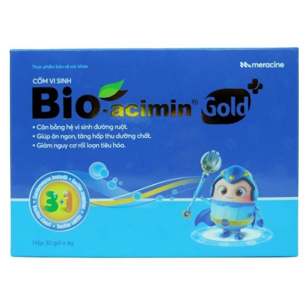 Cốm Bio-acimin Gold bổ sung lợi khuẩn, vitamin hộp 30 gói x 4g - 09/ ...