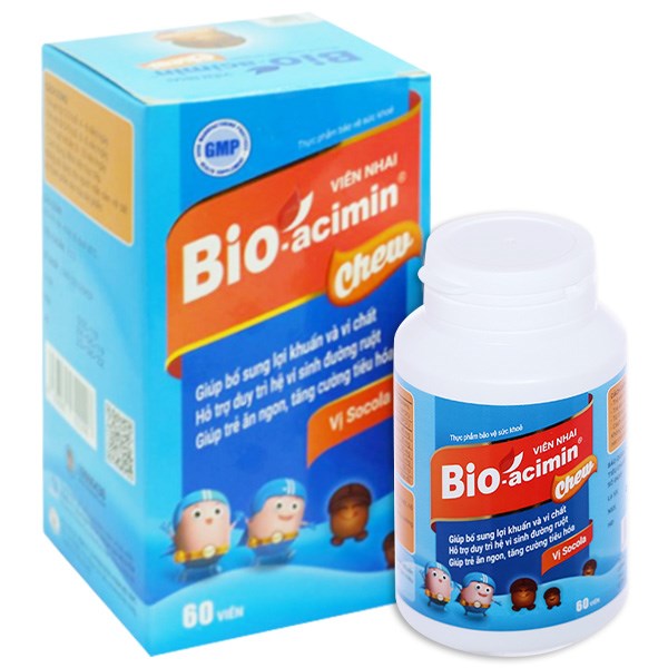 Bio-Acimin Chew chai 60 viên - 12/2025 | nhathuocankhang.com