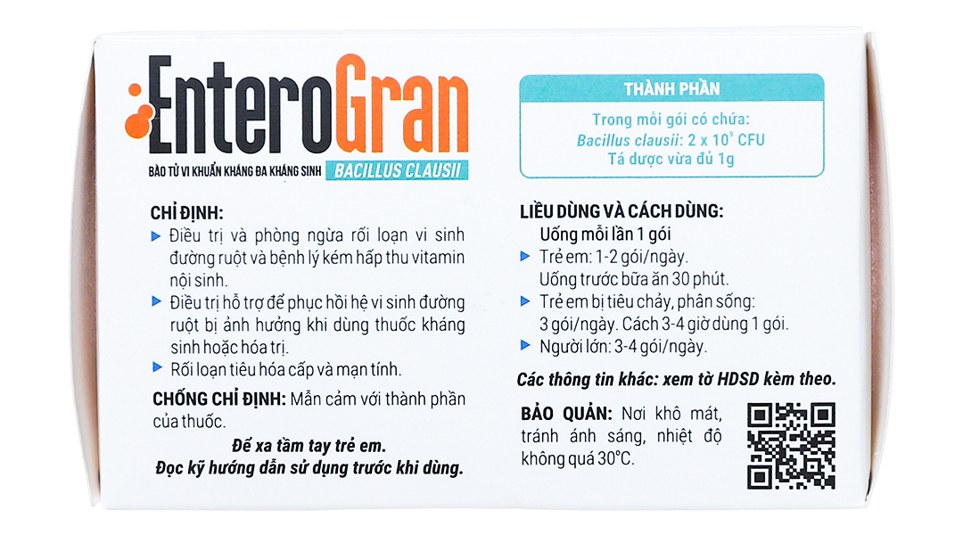 Thuốc bột men vi sinh Enterogran hộp 20 gói-Nhà thuốc An Khang