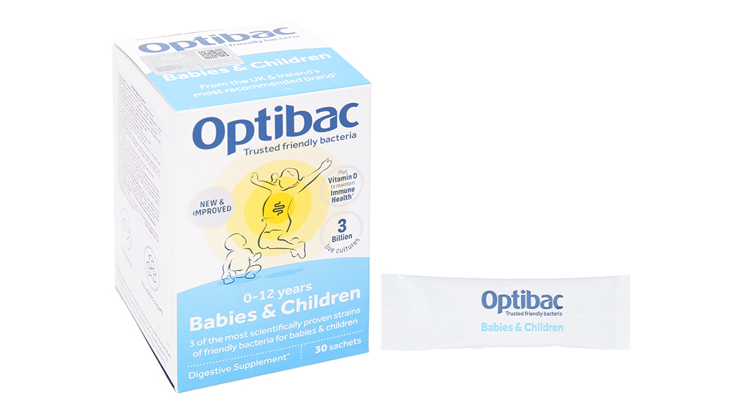 Men vi sinh Optibac Babies & Children bổ sung lợi khuẩn cho đường ruột ...