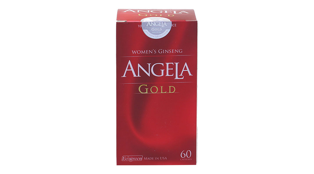 Tăng cường sắc đẹp, sinh lý nữ Sâm Angela Gold hộp 60 viên