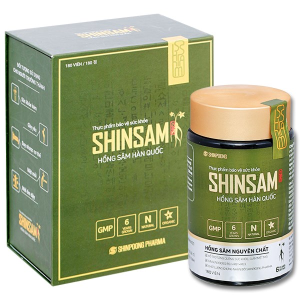 Viên Uống Hồng Sâm Hàn Quốc Shinsam hộp 180 viên - 09/2025 ...