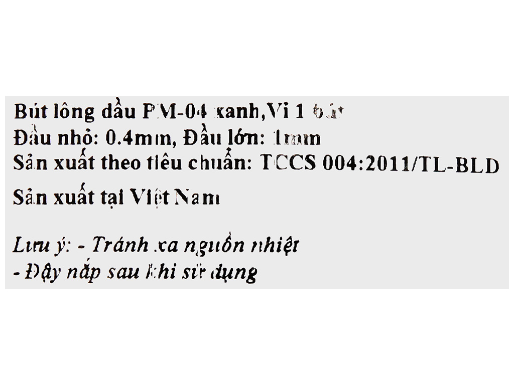 Bút lông dầu Thiên Long PM-04 xanh tại Bách Hoá XANH