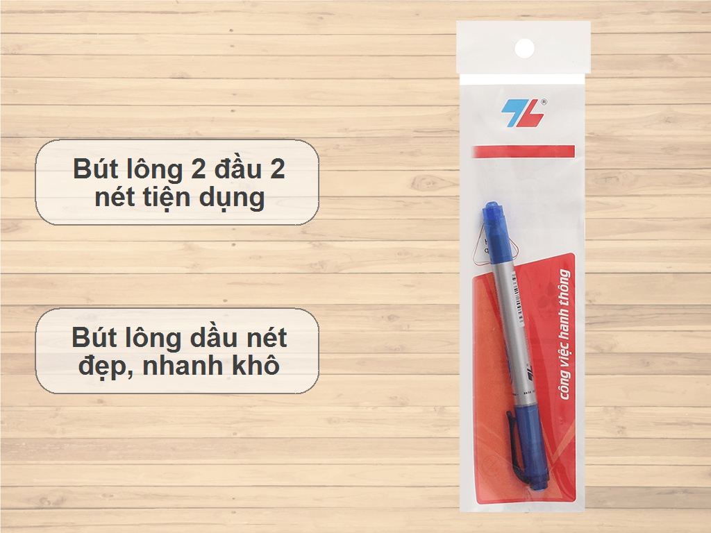 Bút lông dầu Thiên Long PM-04 xanh tại Bách Hoá XANH
