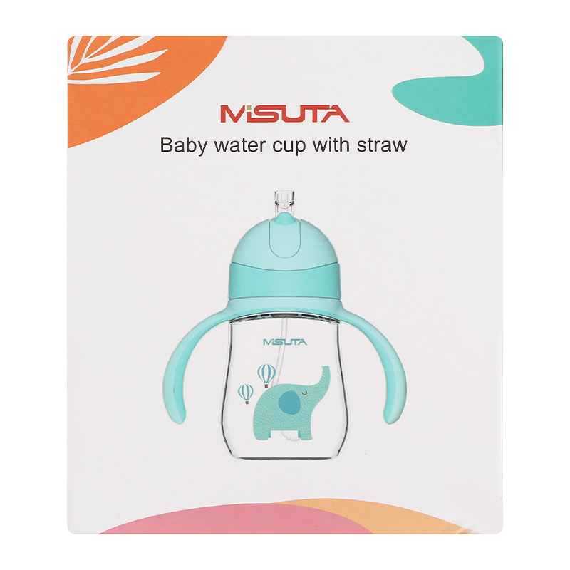 Bình tập uống nhựa PCT Misuta 240 ml - Màu ngẫu nhiên (từ 6 tháng) an ...