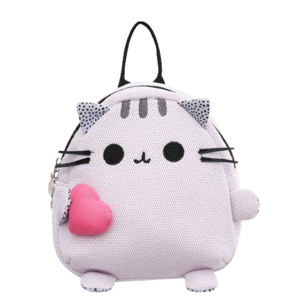Balo mẫu giáo PANNA8 mèo râu hồng xám chính hãng - AVAKids.com
