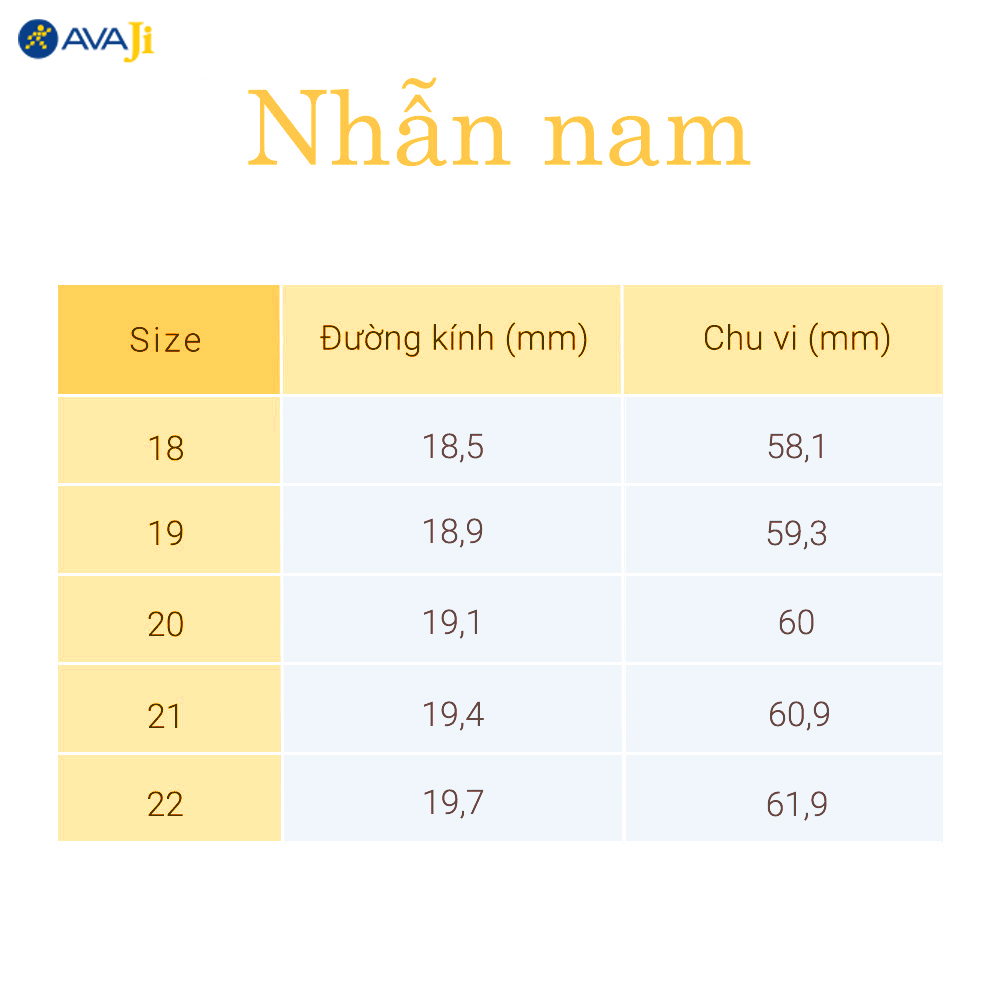 Nhẫn bạc Nam AvaJi đính đá xi trắng AVJ.R000333 hàng hiệu, chính hãng 100%