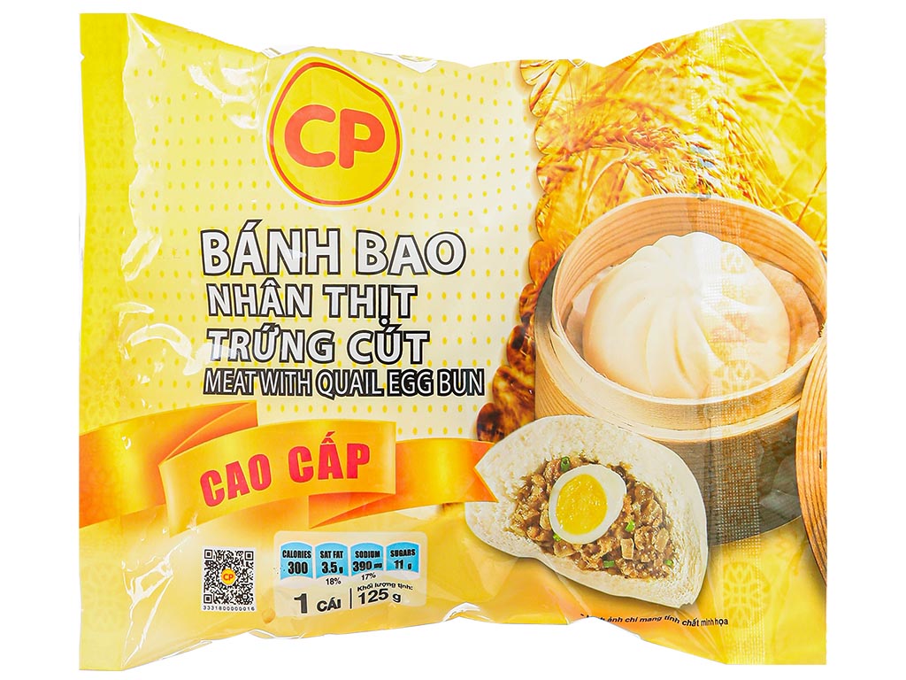 Bánh bao nhân thịt trứng cút C.P gói 125g tại Bách hoá XANH