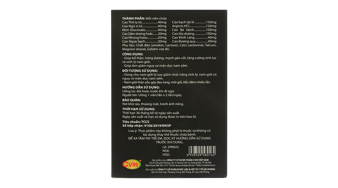 Bổ thận TestoKing giúp tăng cường sinh lực h/30v - Nhà thuốc An Khang