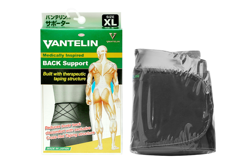 Đai bảo vệ cột sống Vantelin Back Support size XL-Nhà thuốc An Khang