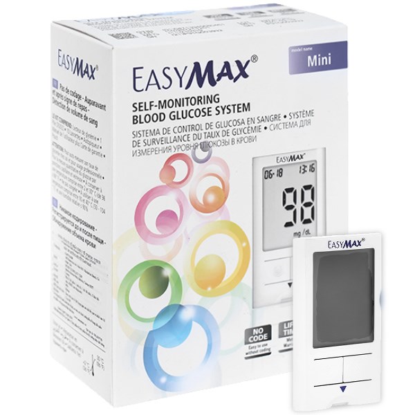 Máy đo đường huyết EasyMax Mini - 01/2026 | nhathuocankhang.com