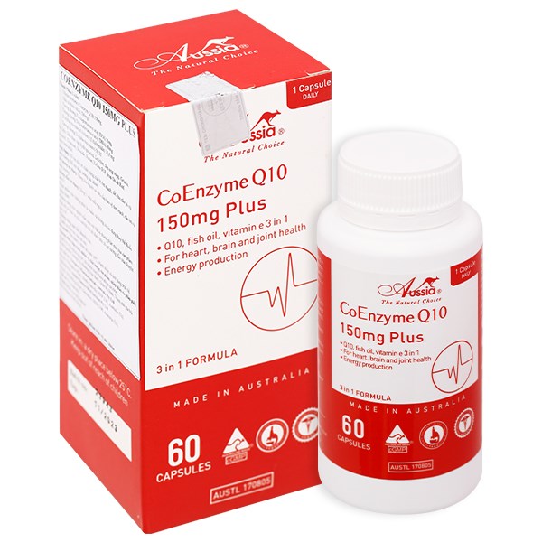 Thực Phẩm Bảo Vệ Sức Khỏe Aussia Coenzyme Q10 150Mg Plus Hộp 60V - 10/ ...