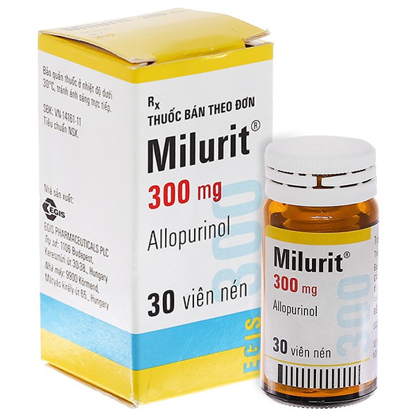 Thuốc Milurit 300mg trị gout, tăng acid uric huyết - 02/2025 ...