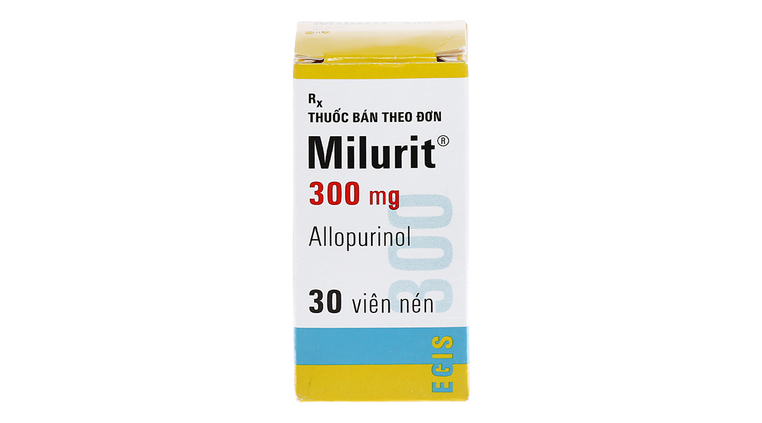 Milurit 300mg trị gout, tăng acid uric huyết lọ 30 viên 03/2023 ...