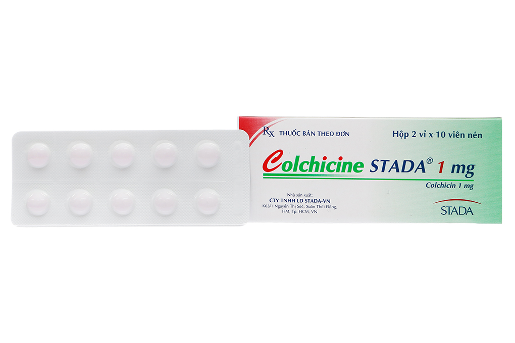 Colchicine Stada 1mg phòng và trị gout (2 vỉ x 10 viên) - 02/2023 ...