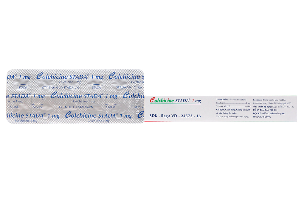 Colchicine Stada 1mg phòng và trị gout (2 vỉ x 10 viên) - 02/2023 ...