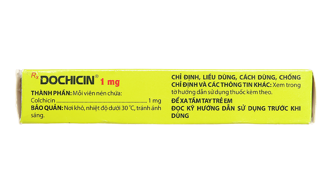 Dochicin 1mg phòng và trị gout (2 vỉ x 10 viên) - 08/2024 ...