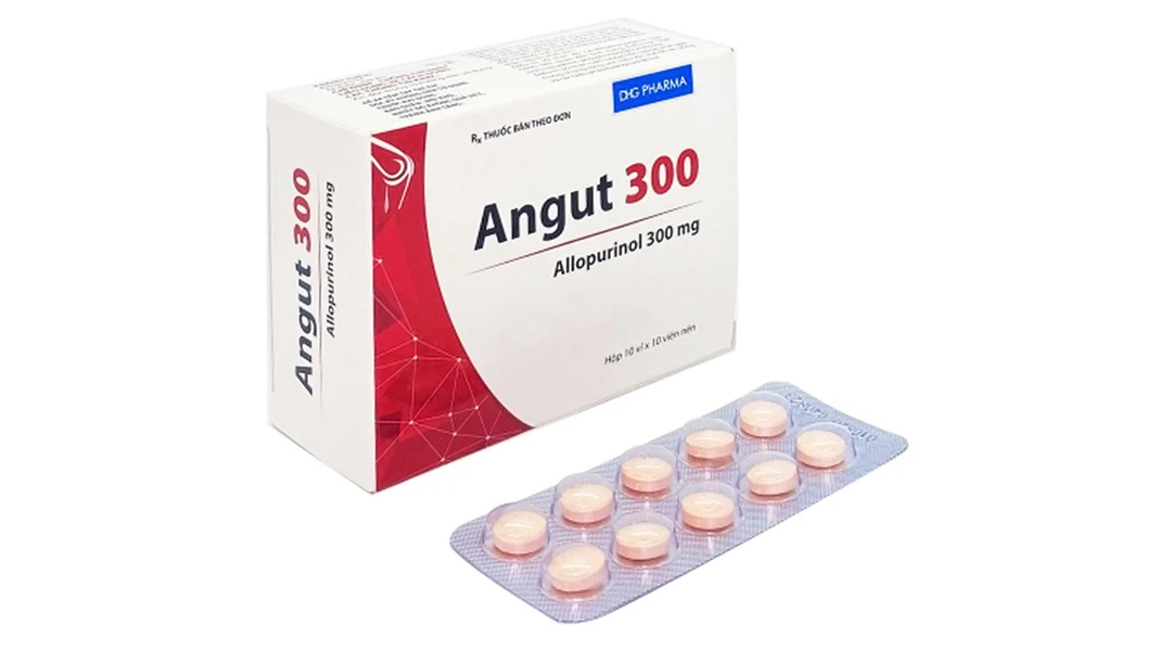 Angut 300 DHG giảm sự hình thành urat/acid uric, trị sỏi thận (10 vỉ x ...