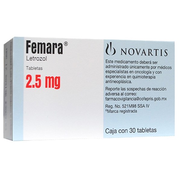 Femara 2.5mg điều trị bổ trợ ung thư vú (3 vỉ x 10 viên) - 02/2025 ...