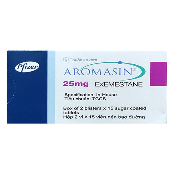 Aromasin 25mg điều trị hỗ trợ ung thư vú ở phụ nữ sau mãn kinh (2 vỉ x ...