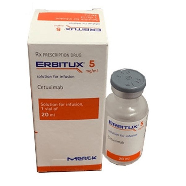 Dung dịch tiêm Erbitux 5mg/ml điều trị ung thư đại tràng, trực tràng lọ ...