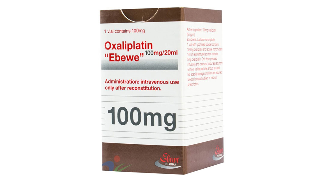 Dung dịch pha tiêm Oxaliplatin "Ebewe" 100mg/20ml điều trị bổ trợ ung ...
