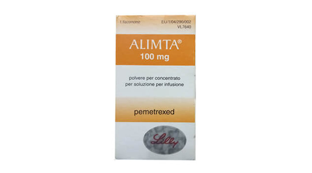 Bột pha tiêm Alimta 100mg điều trị u trung biểu mô màng phổi ác tính lọ ...