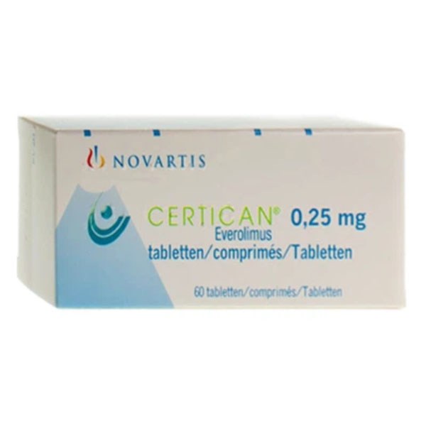 Certican 0.25mg dự phòng thải tạng ghép ở bệnh nhân ghép thận hoặc tim ...