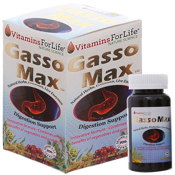 Viên uống Gasso Max ngừa loét dạ dày, giảm ợ nóng hộp 30 viên - 09/2025 ...