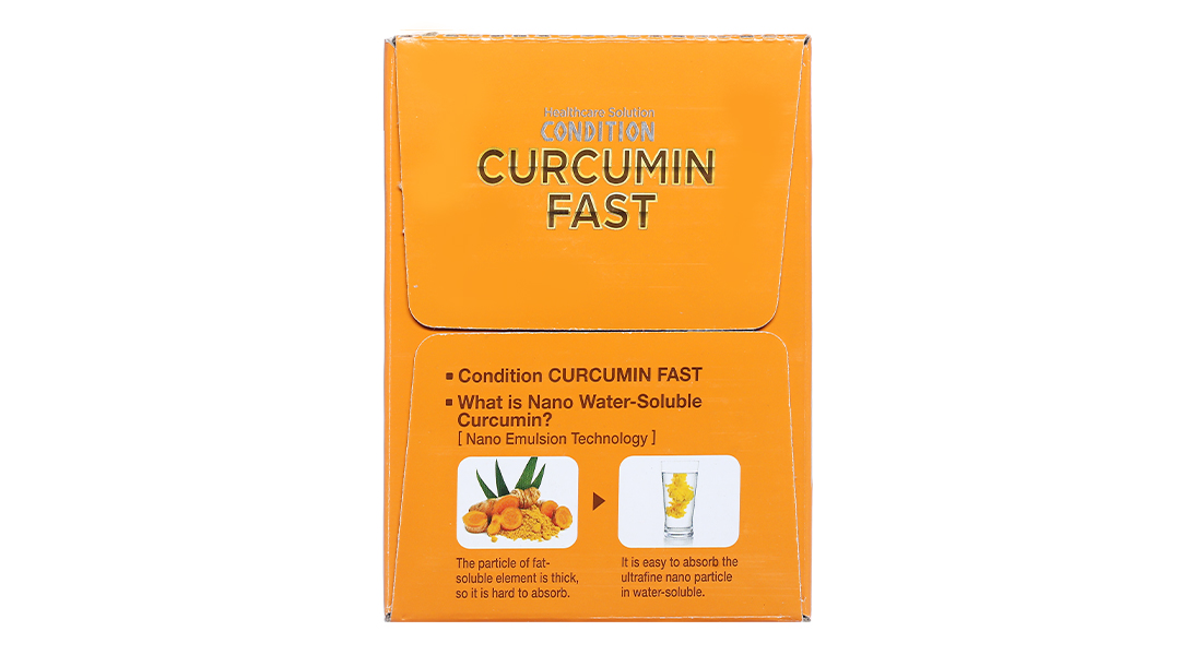 Nước uống Condition Curcumin Fast bảo vệ niêm mạc dạ dày hộp 10 chai x ...