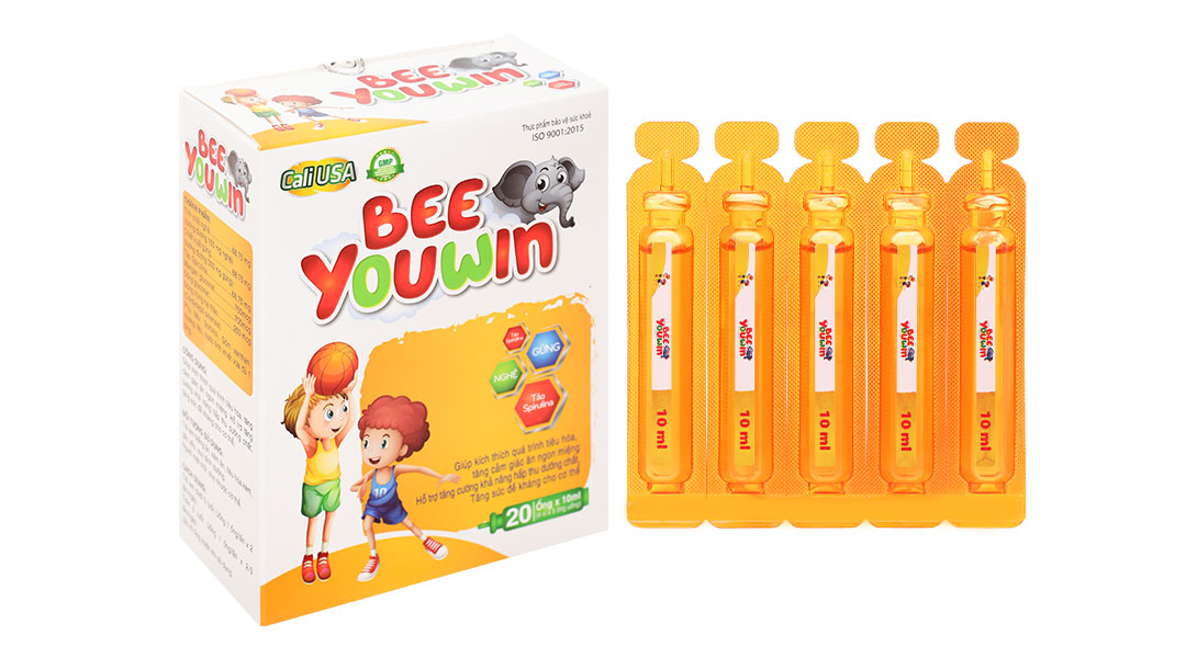 Siro Cali USA Bee Youwin giúp ăn ngon miệng, hỗ trợ tiêu hóa hộp 20 ống ...