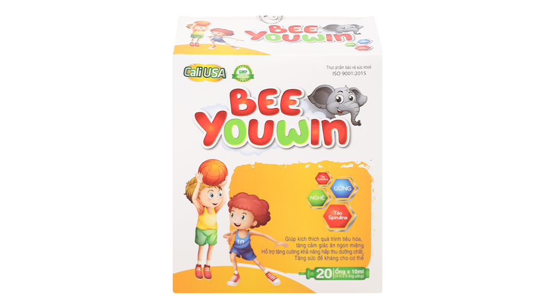 Siro Cali USA Bee Youwin giúp ăn ngon miệng, hỗ trợ tiêu hóa hộp 20 ống ...
