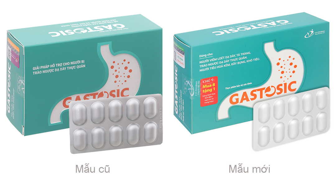 Gastosic hỗ trợ giảm trào ngược dạ dày hộp 30 viên - 08/2024 ...