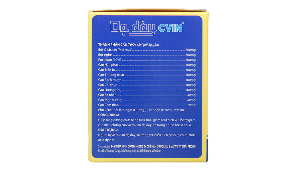 Dạ dày Cvin giúp tăng cường chức năng tiêu hóa, giảm acid dịch vị hộp ...
