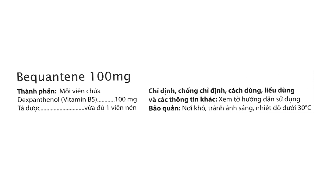 Thuốc Bequantene 100mg hộp 20 viên-Nhà thuốc An Khang