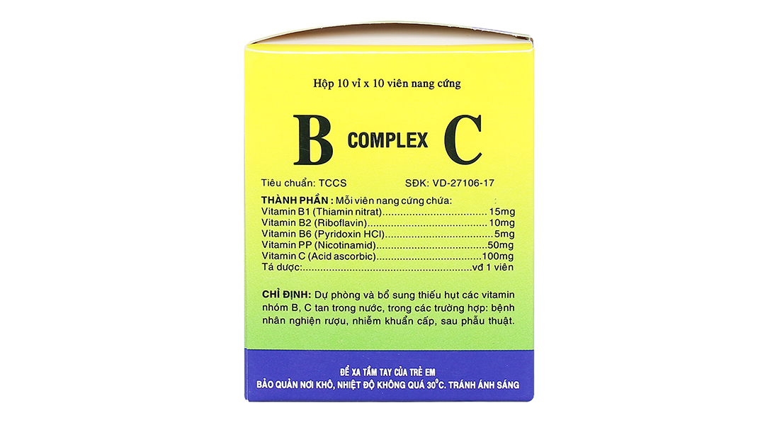 Thuốc B Complex C Vidipha hộp 100 viên-Nhà thuốc An Khang
