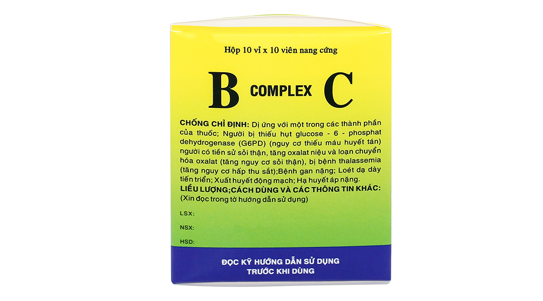 Thuốc B Complex C Vidipha hộp 100 viên-Nhà thuốc An Khang