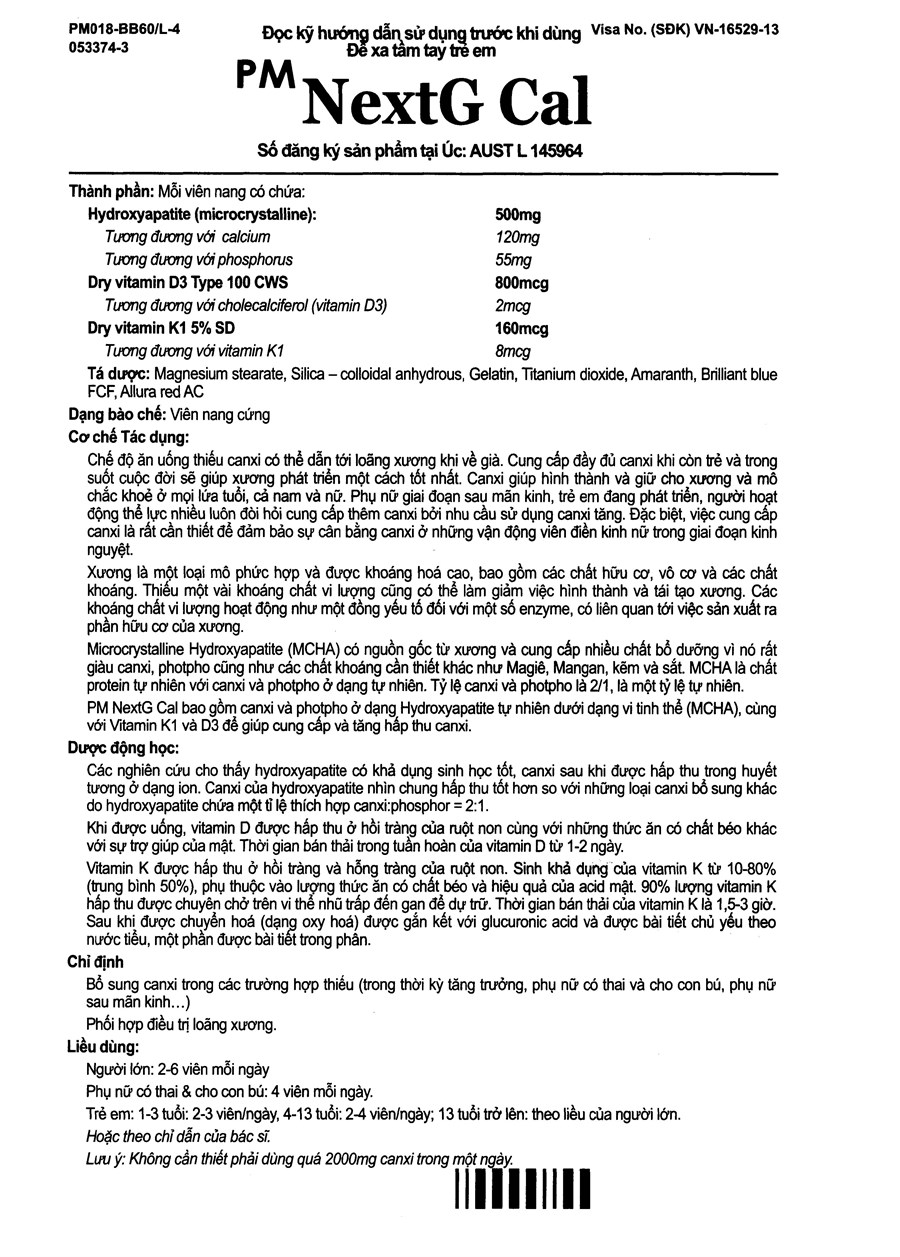 Thuốc PM NextG Cal hộp 60 viên-Nhà thuốc An Khang