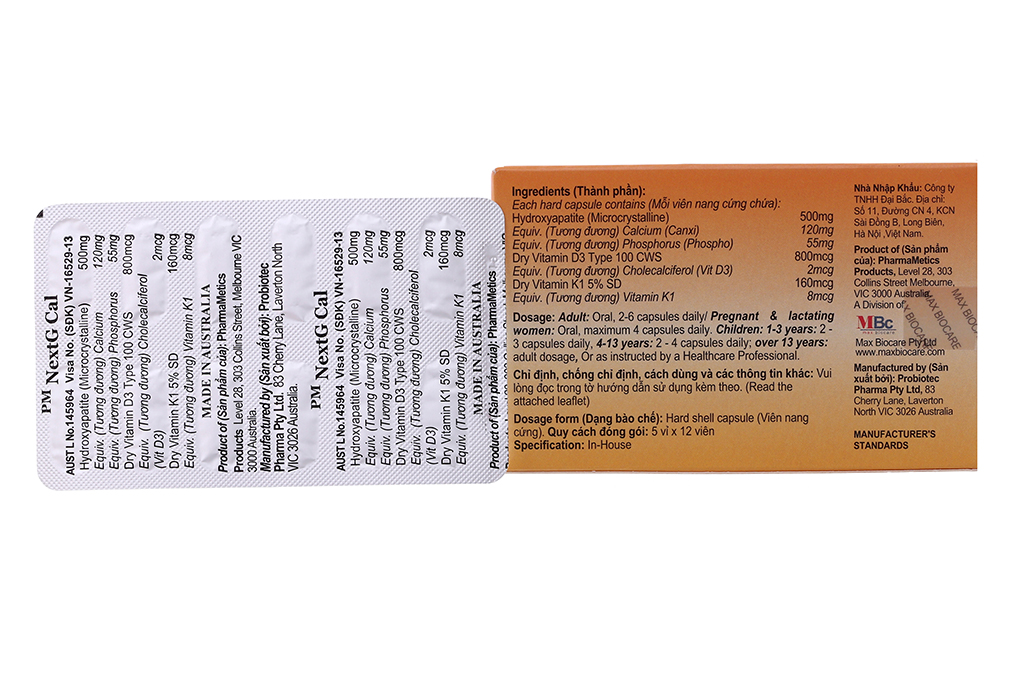Thuốc PM NextG Cal hộp 60 viên-Nhà thuốc An Khang