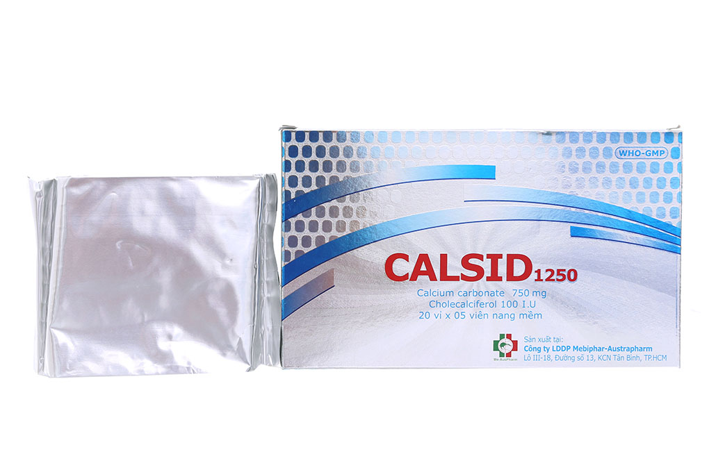 Thuốc Calsid 1250 hộp 100 viên-Nhà thuốc An Khang
